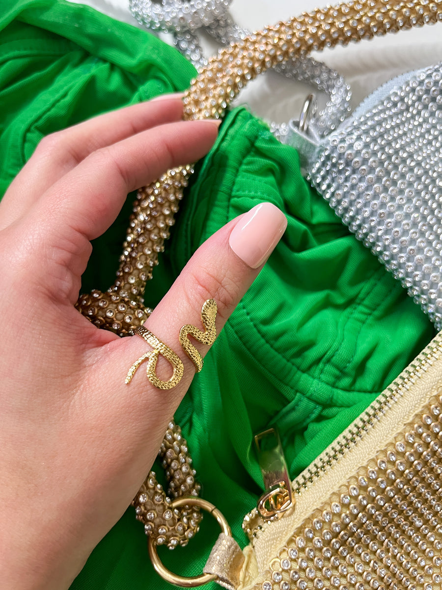 "Slithering My Way In" Gold Ring – MAREBEAR COLLECTION